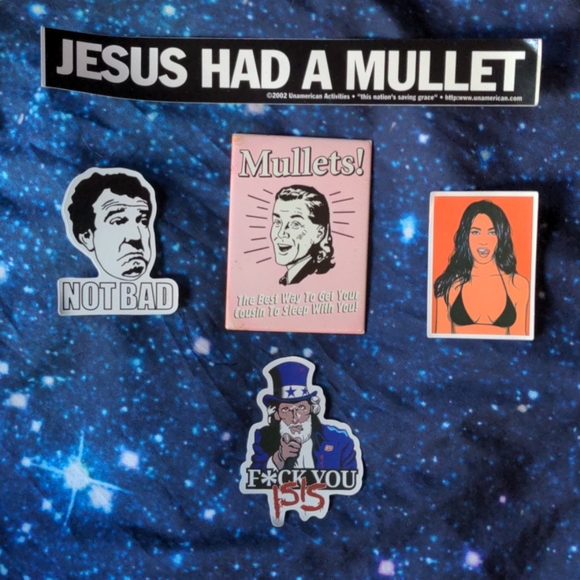 Accents | The Merica Sticker Magnet Mullet Lot | Poshmark